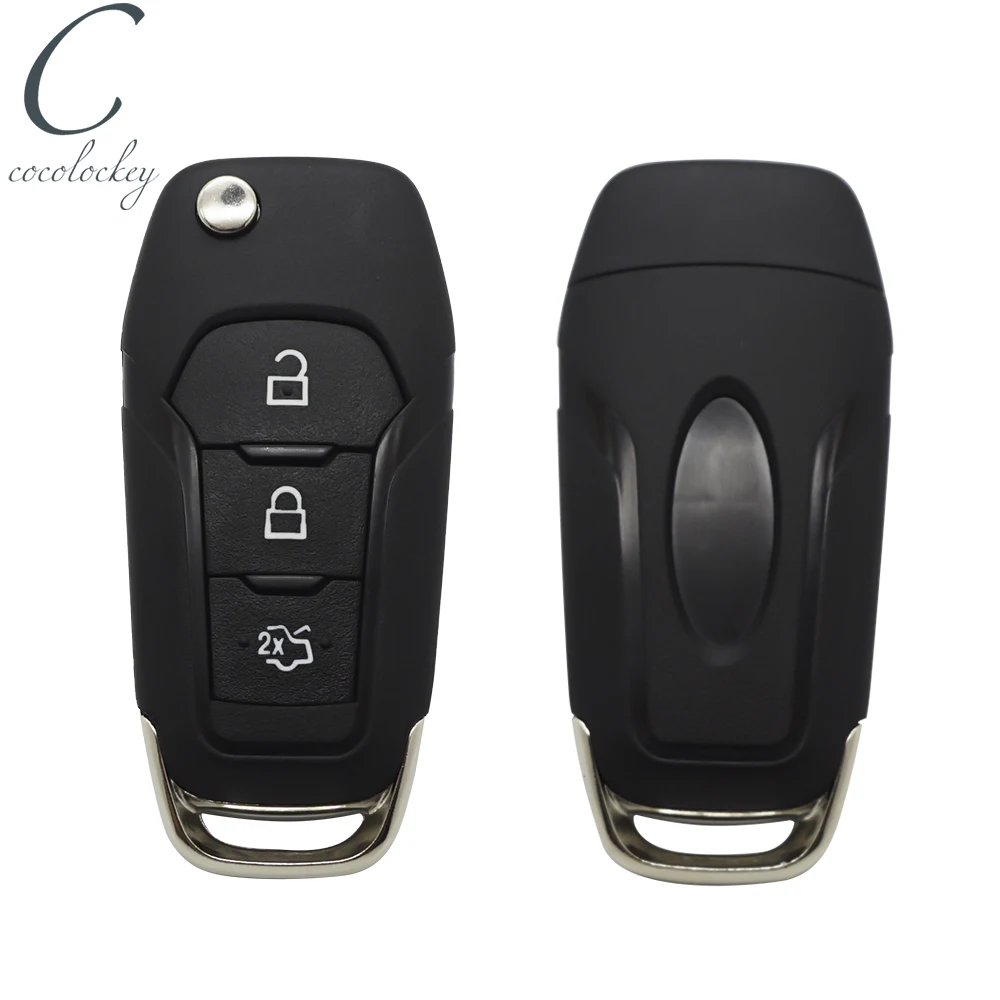 Cocolockey 3Buttons Folding Flip Car Key Shell for Ford Mondeo MK5 ...