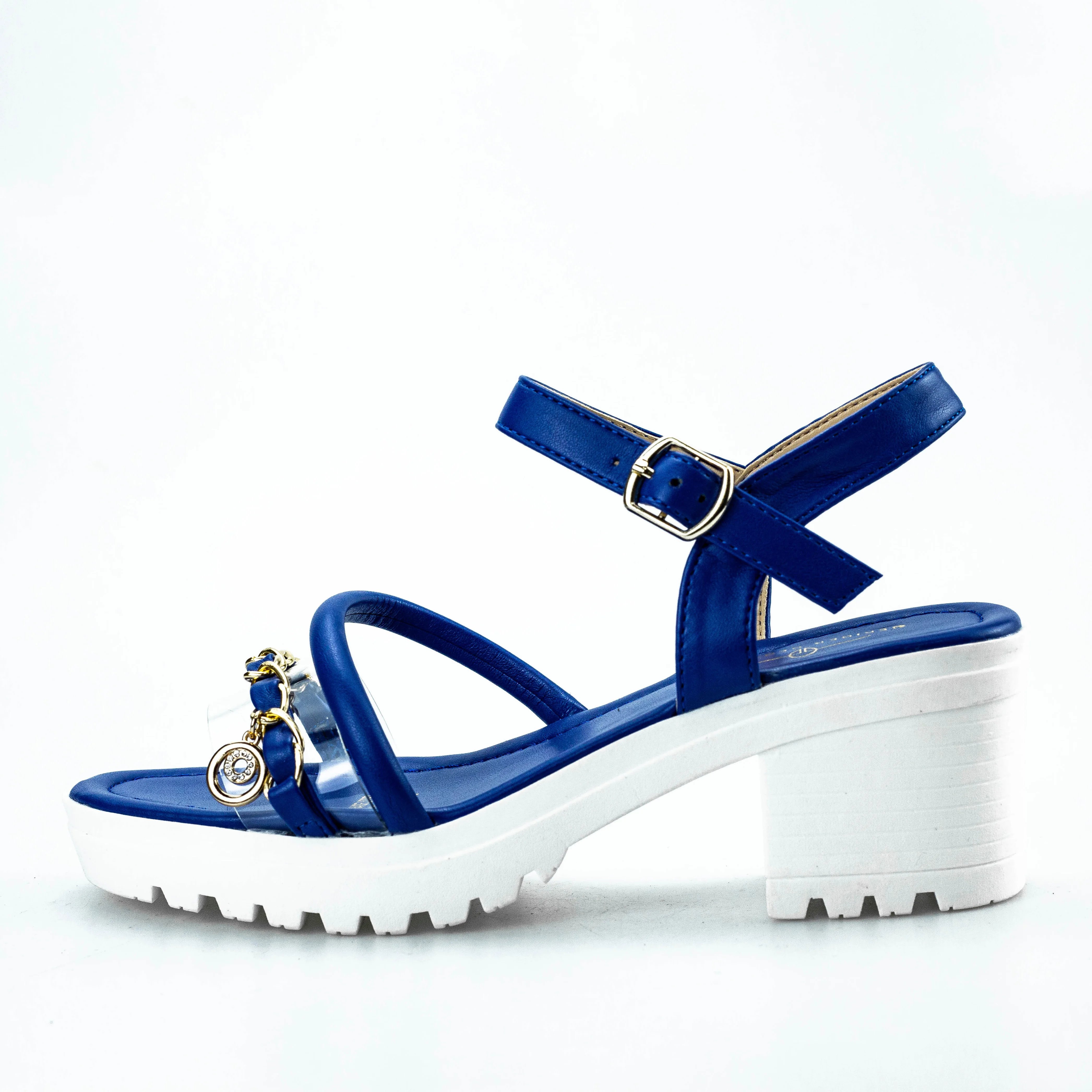 Blue-Women-s-Block-Heels-Platform-Shoes-Summer-High-Heels-Casual-Style ...