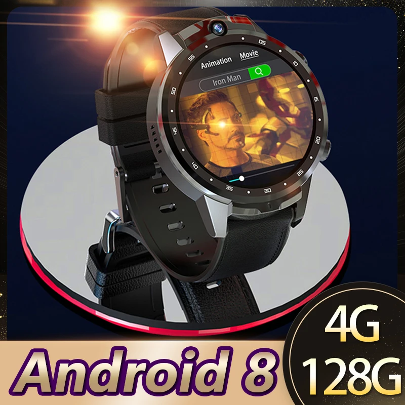 LZAKMR 4G Netcom 1.6 "스크린 5MP 카메라 안드로이드 8 스마트 워치 성인 변경 시계 WiFi SIM 128G Smartwatch 화웨이 ...