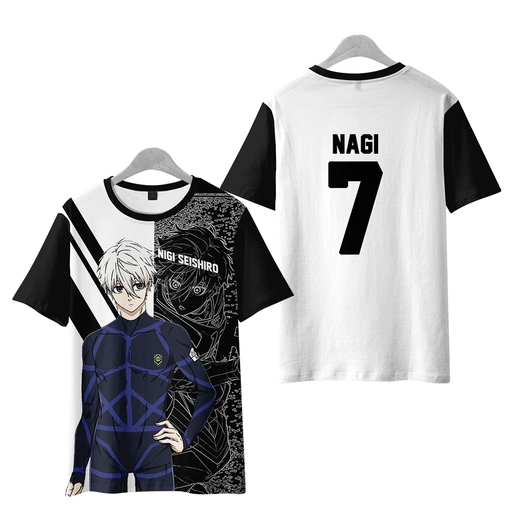 Blue Lock Anime Nagi | Blue Lock Nagi Shirt | Blue Lock Clothing | Blue ...