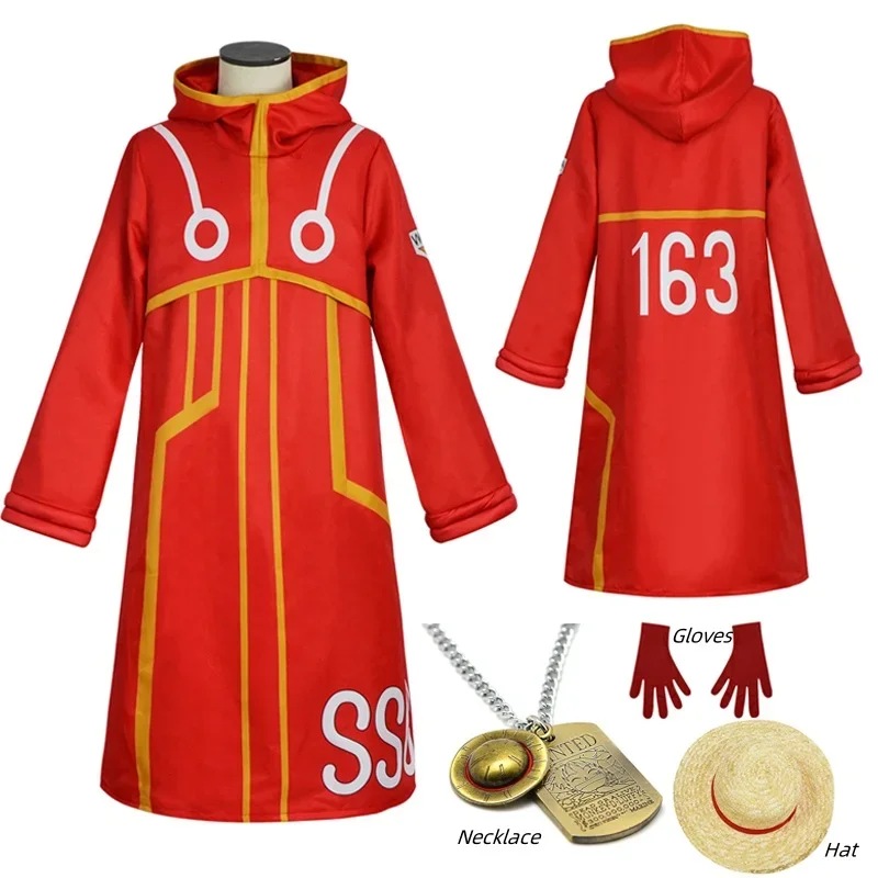 Egghead Island Costume Monkey D Luffy Robe Cosplay Costume 163 Luffy ...