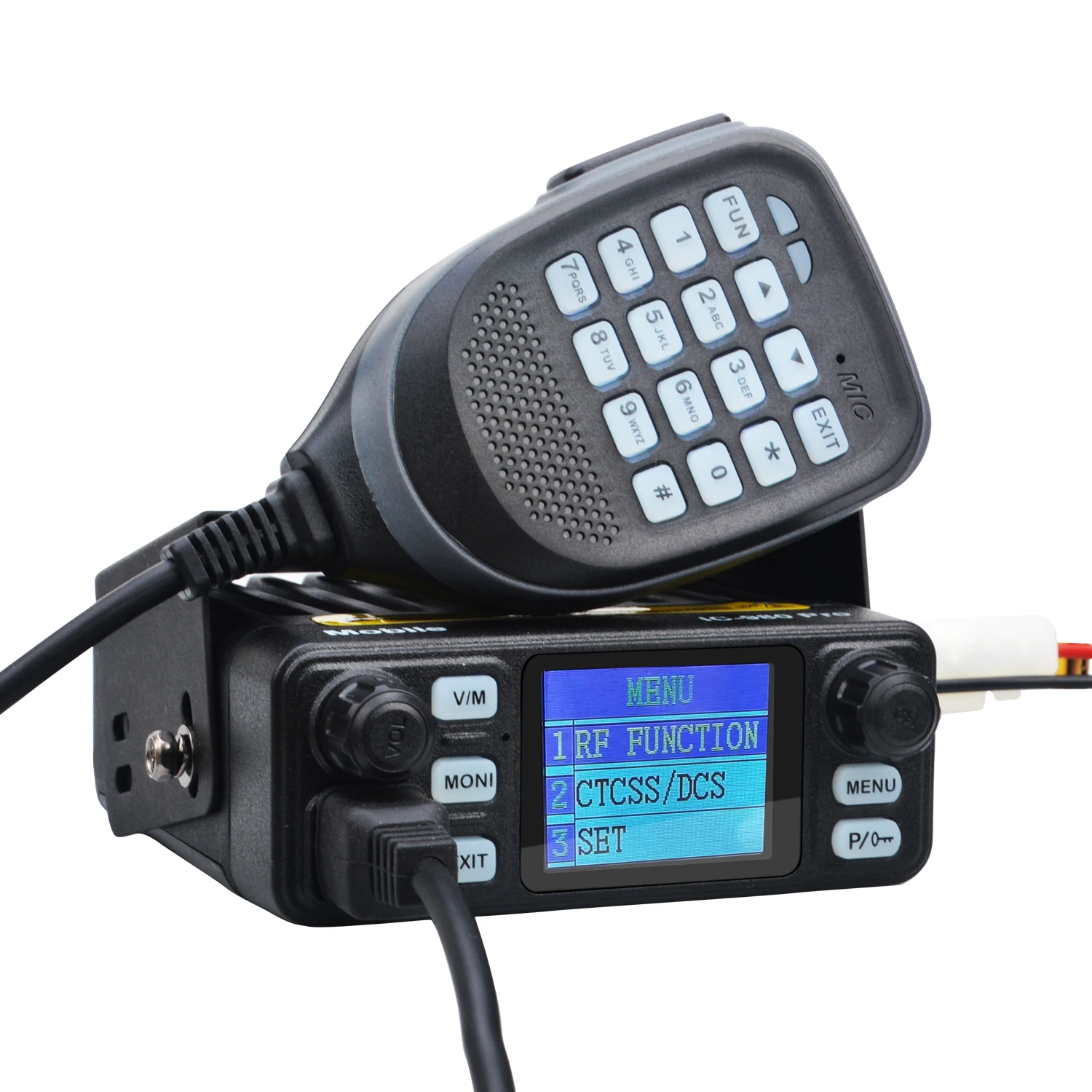 Mobile Radio HIROYASU IC-980Pro Car Transceiver UHF VHF Dual Band Dual ...