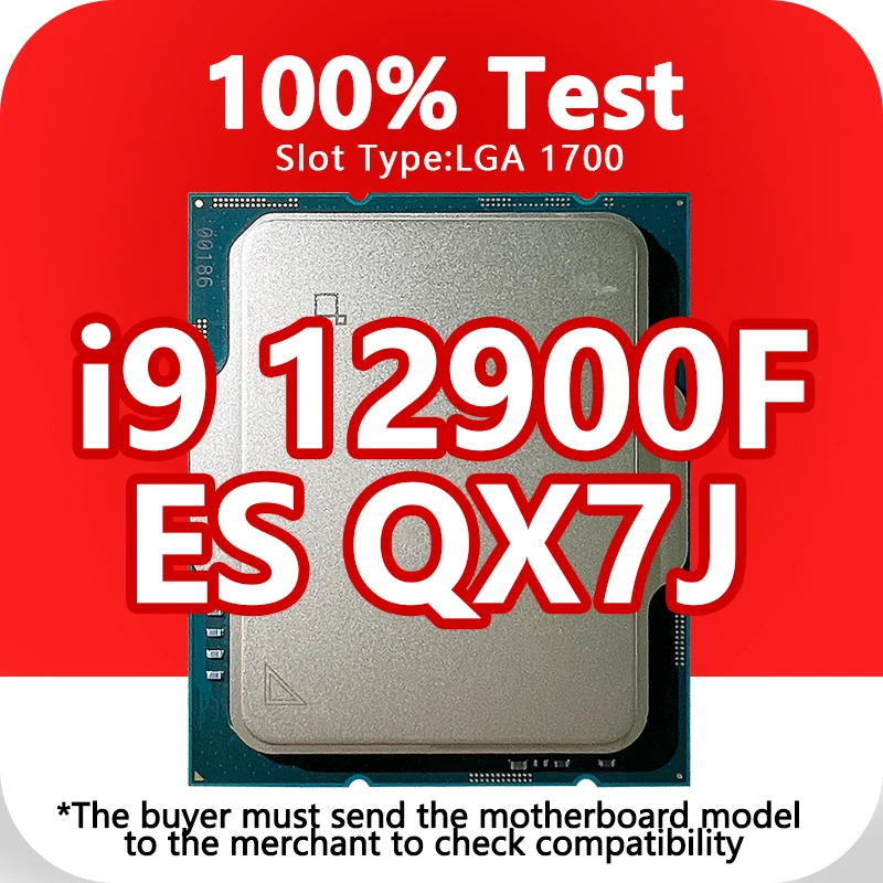 Core i9-12900F ES QX7J CPU 10 нм 8 + 8 ядер 24 потока 30 Мб 65 Вт Процессор 12-го поколения ...