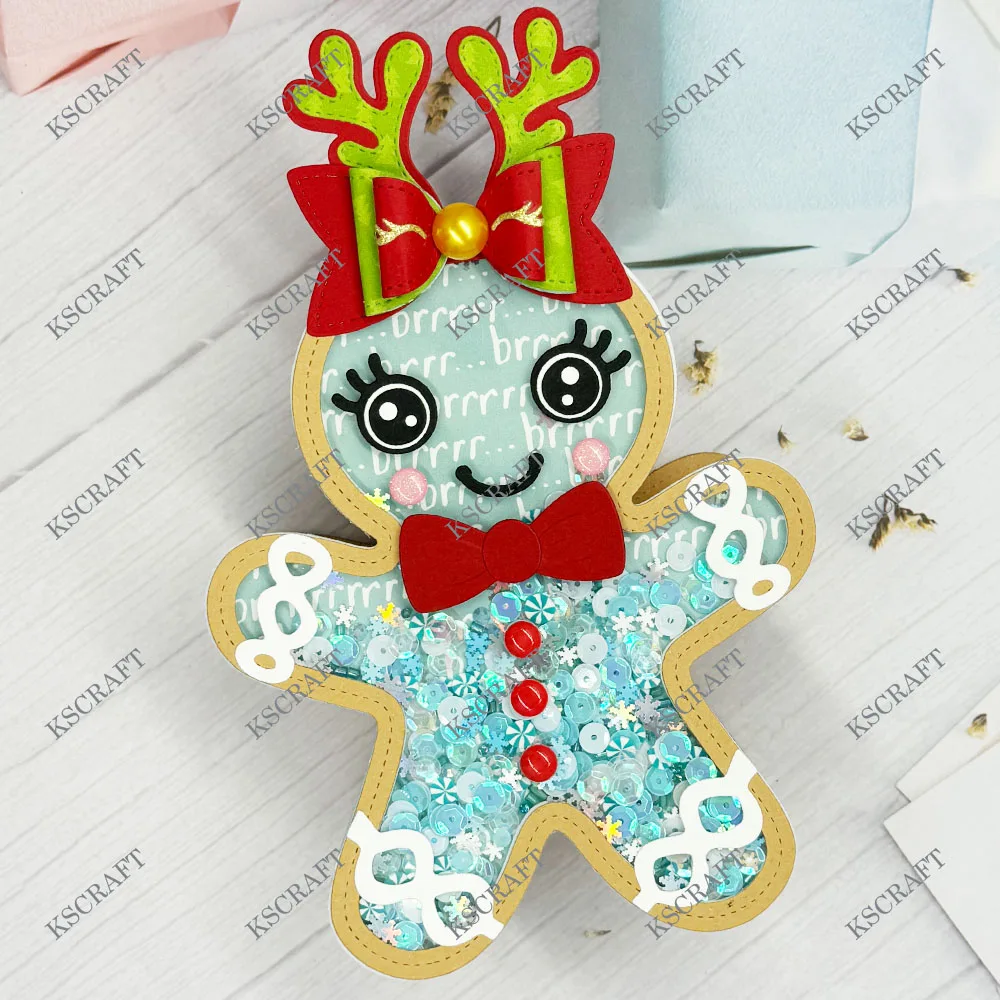 KSCRAFT-Large-Gingerbread-Man-Shaker-Cutting-Dies-Stencils-for-DIY ...