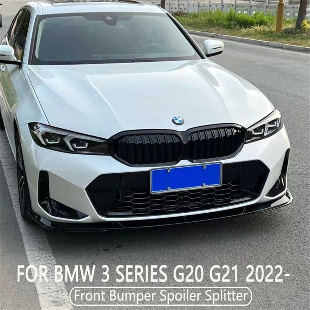 BMW 3 시리즈 G20 G21 M 팩 MP 스타일 자동차 앞 범퍼 스플리터 립 스포일러 디퓨저 가드 바디 키트 커버 2022 + LCI 튜닝| | - AliExpress