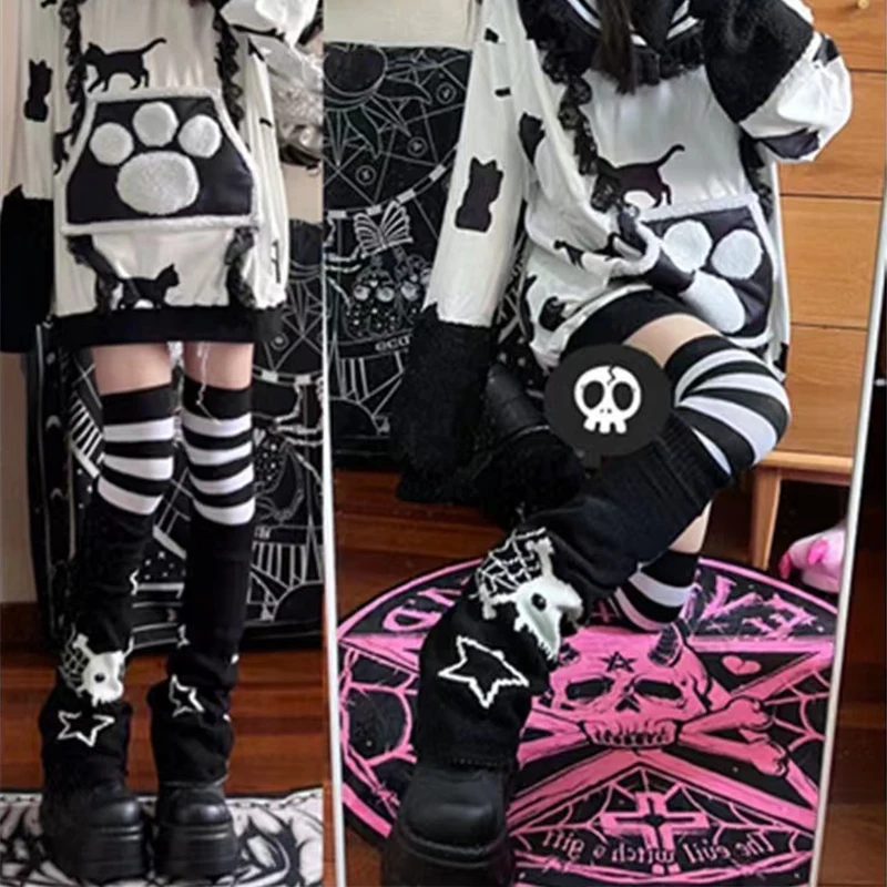 Leg Warmers Punk Gothic | Halloween Accessories | Leg Warmers Star ...