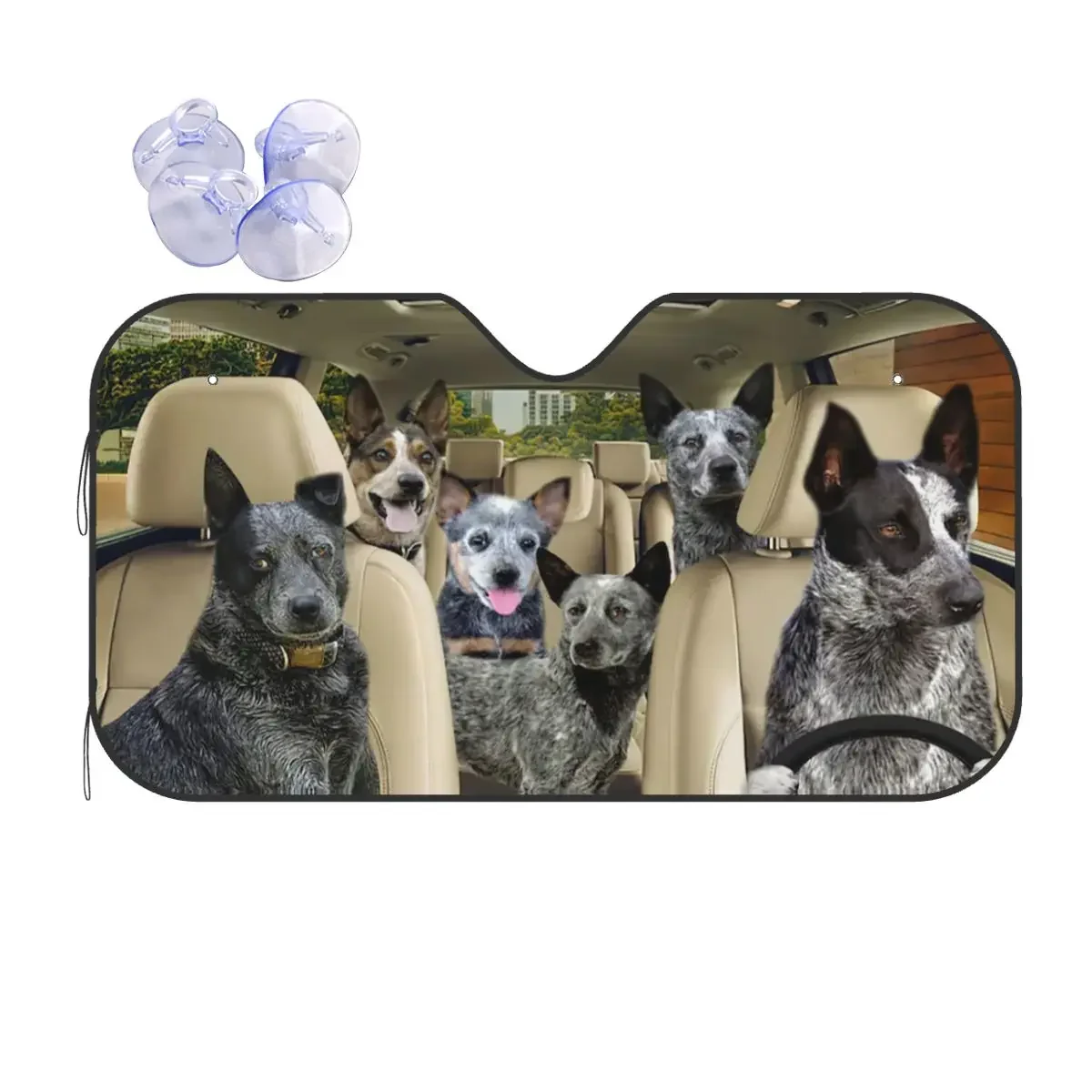 Gray-Dog-Driver-Windshield-Sunshade-Animals-Funny-Car-Front-Window ...
