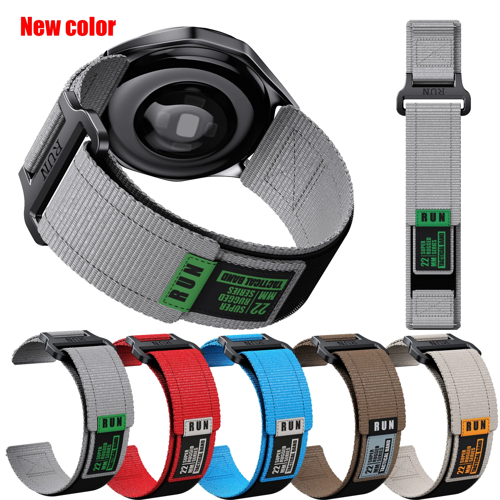 20mm 22mm Nylon Watch Strap for Galaxy watch 6 Garmin 245 & 645 , 20mm ...