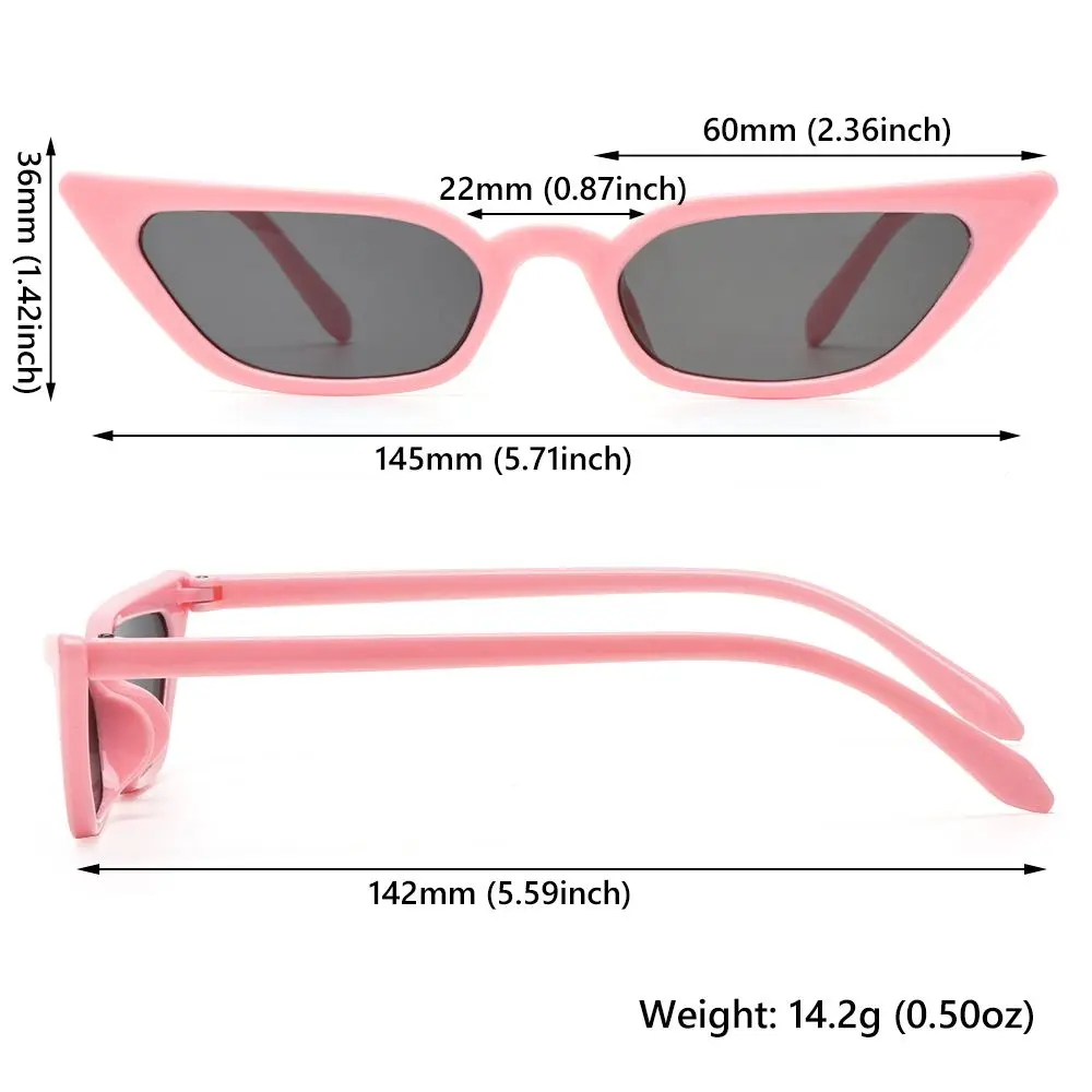 Sexy Triangle Cat Eye Sunglasses Ladies Small Frame UV400 Shades ...