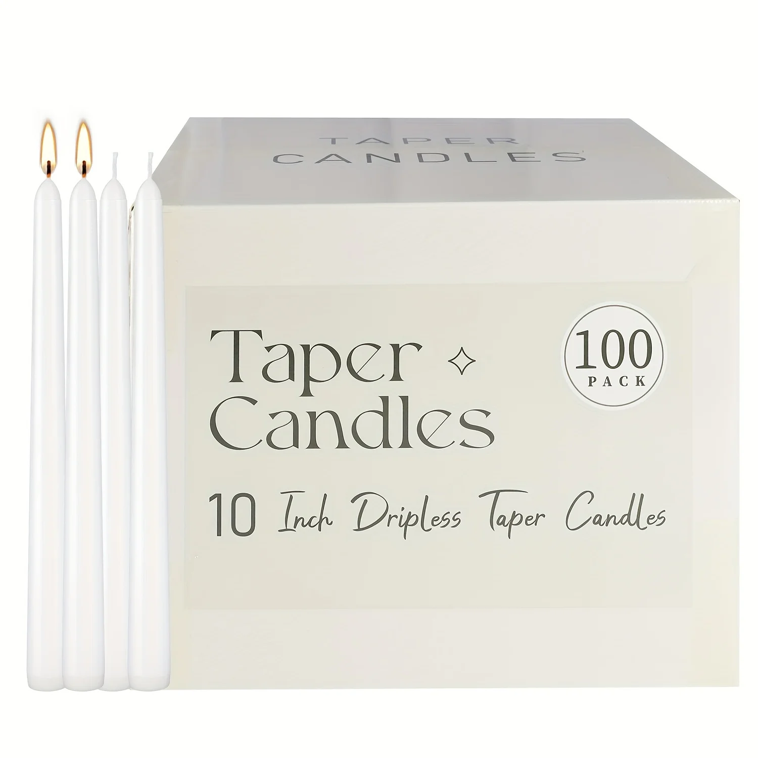 100-pack-of-10-inch-white-non-dripping-and-non-fragrant-conical-candles ...