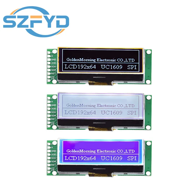 19264 192*64 Graphic Matrix Serial SPI LCD Module Display Screen in 3 ...