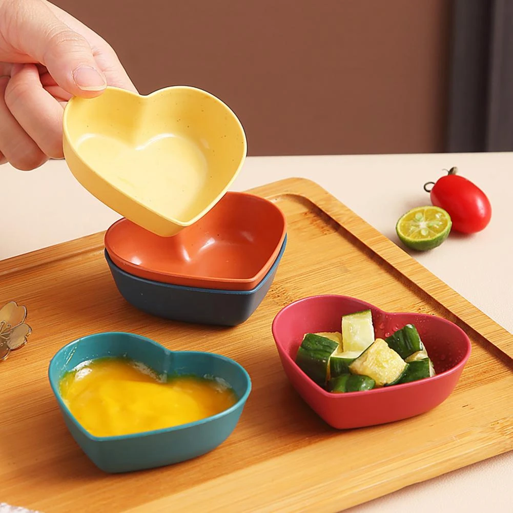 Reusable Useful Food Grade Snack Plate Nordic Style Snack Plate Heart ...