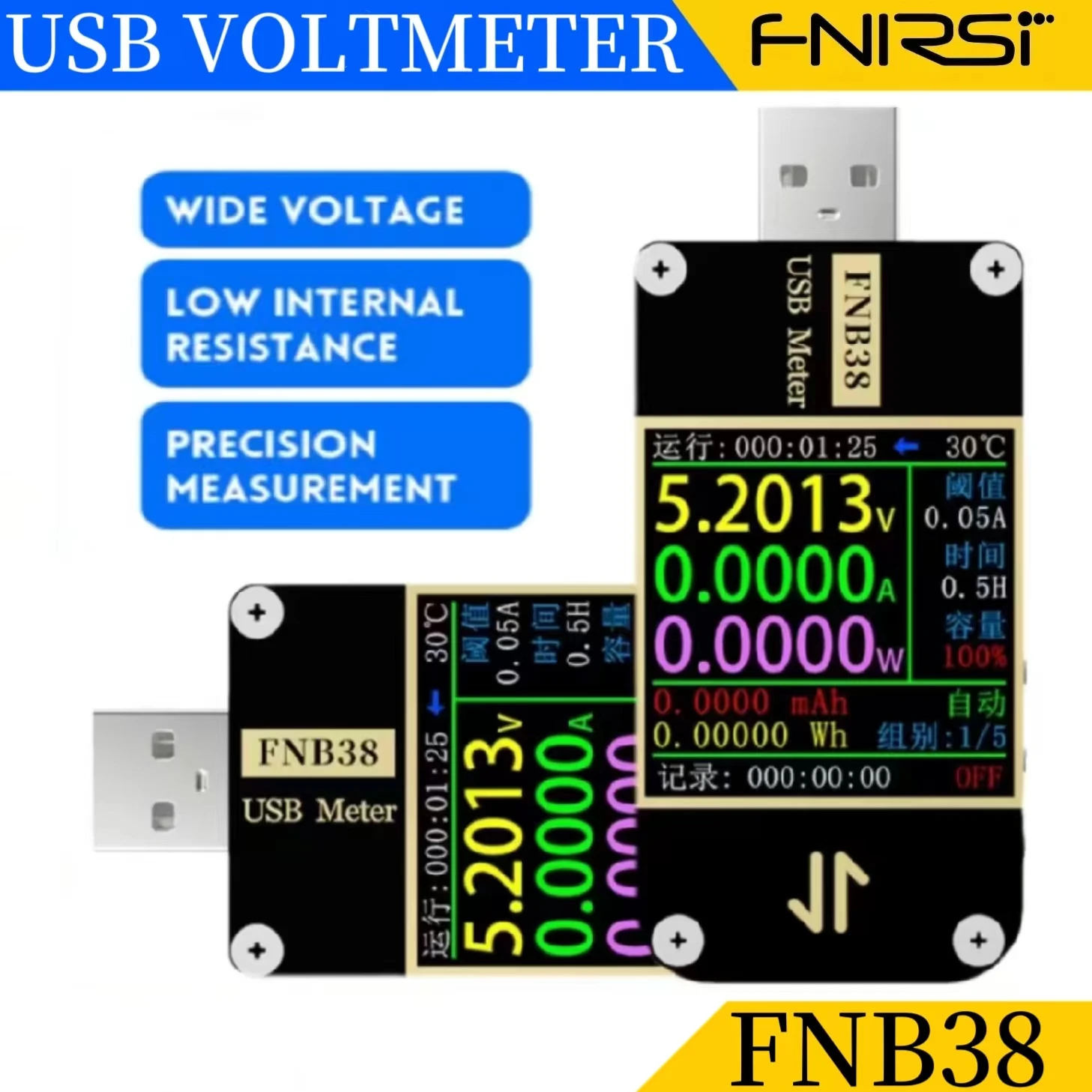 FNIRSI-FNB38-Current-and-Voltage-Meter-USB-Tester-QC4-PD3-0-2-0-PPS ...