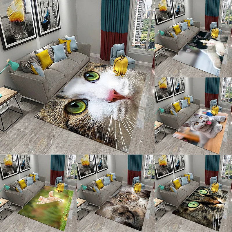 Cute-cat-animal-pattern-carpet-home-decoration-bedroom-living-room ...