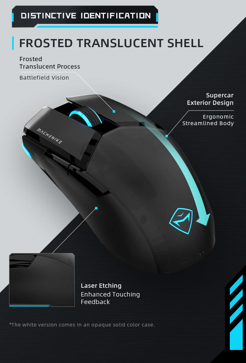 Machenike M7 Pro Gaming Mouse - Wired/Wireless, PAW3395 Sensor, 26000 ...