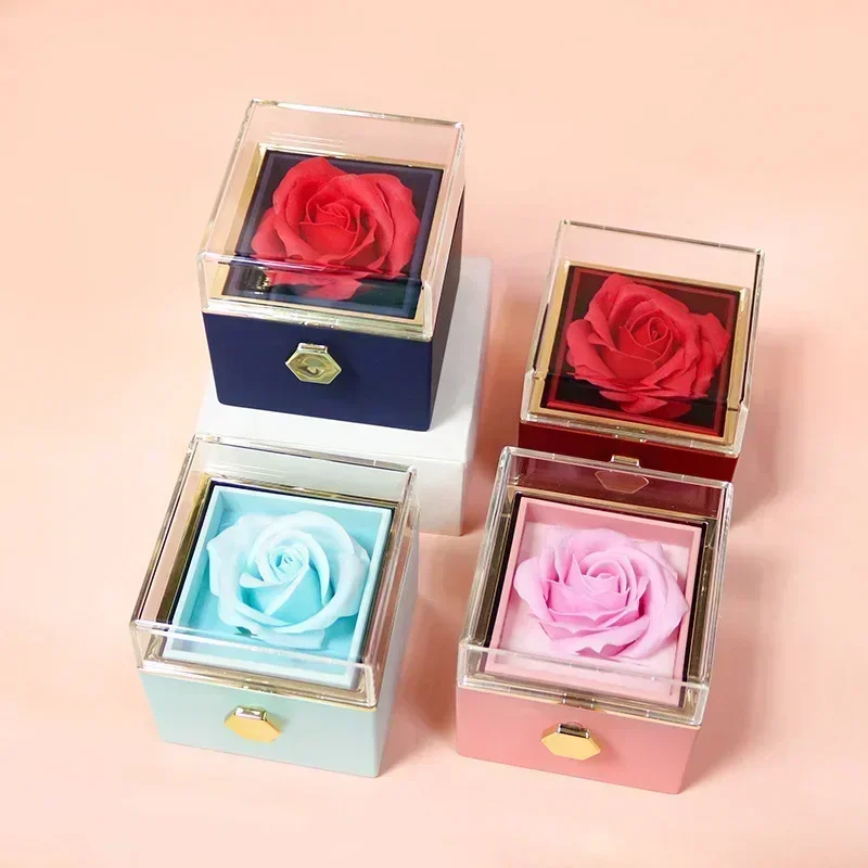 1PC-Rotating-Eternal-Rose-Flower-Jewelry-Box-Ring-Earrings-Necklace ...