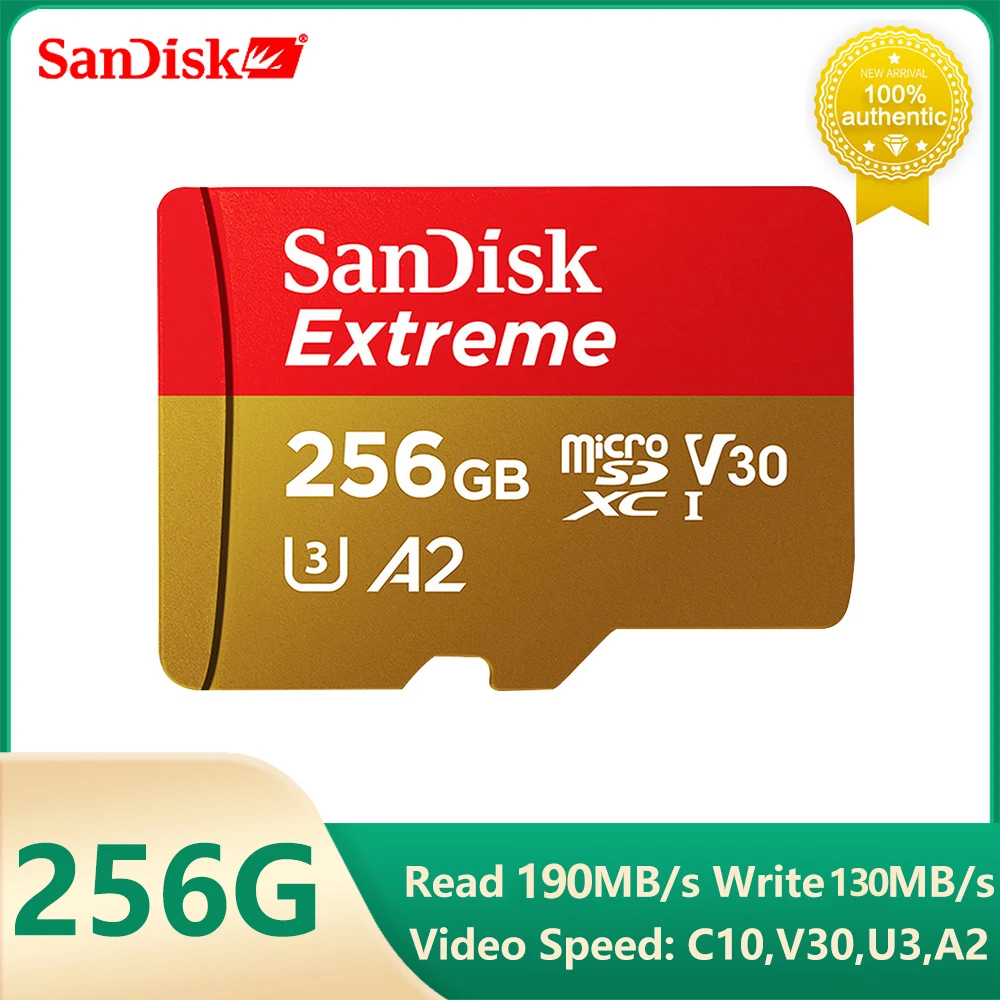 SanDisk Extreme microSDXC Read Speeds Up to 190MB/s on 128GB 512GB 1TB ...