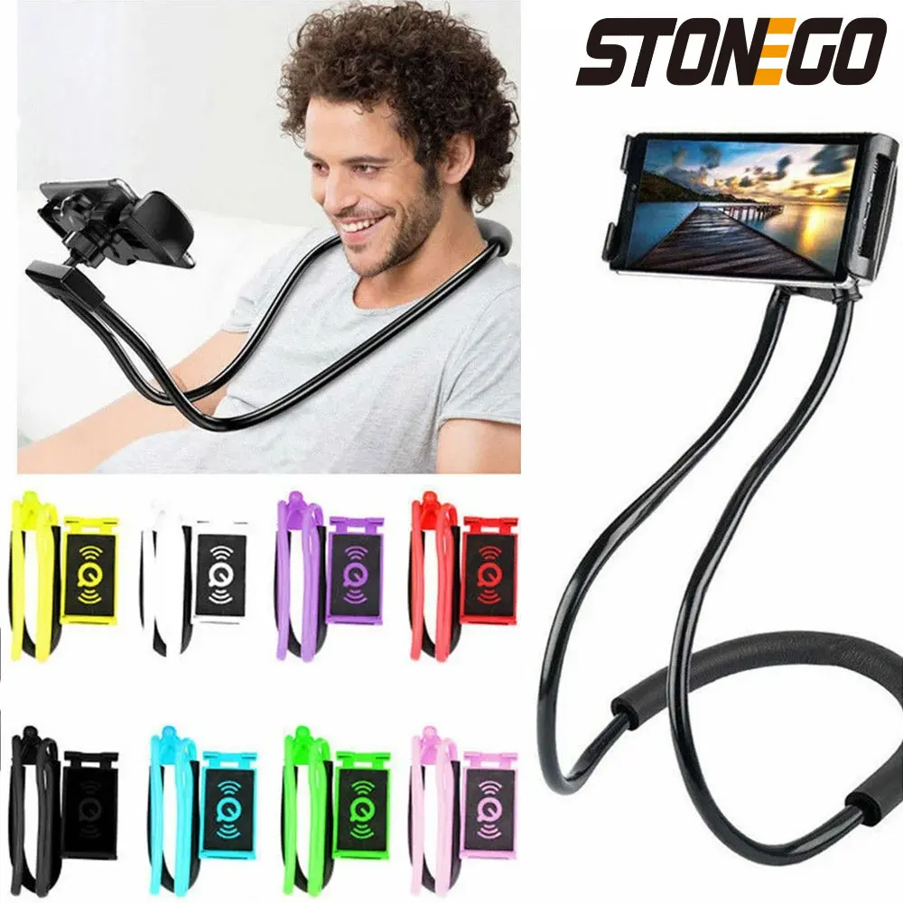 STONEGO-Mobile-Phone-Holder-Hanging-Neck-Lazy-Cellphone-Mount ...