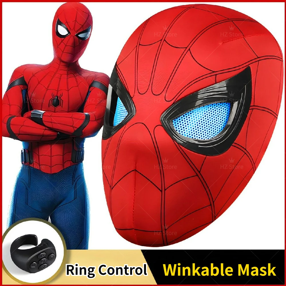 Marvel-Spider-Man-Mask-Toy-with-Movable-Eyes-Light-Effect-Ring-Control ...