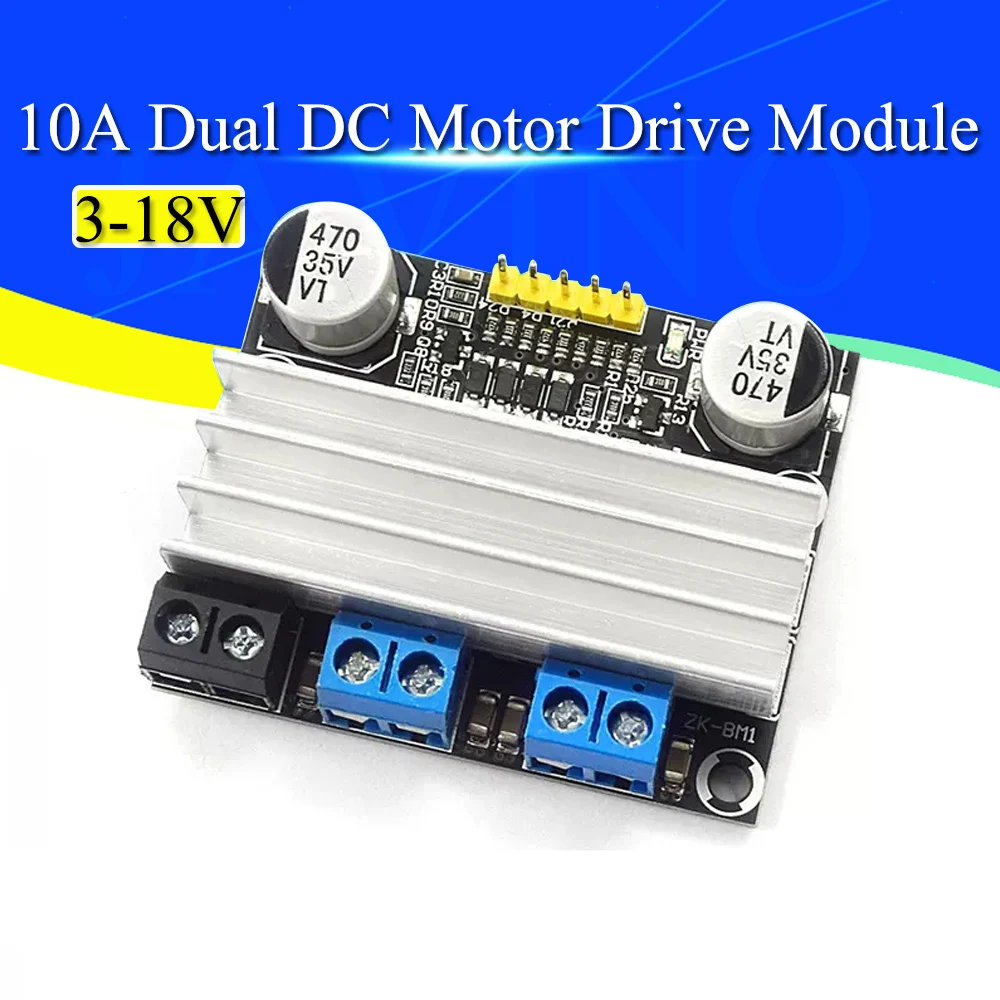 10A-dual-DC-Motor-Drive-Module-Forward-and-reverse-PWM-speed-regulation ...