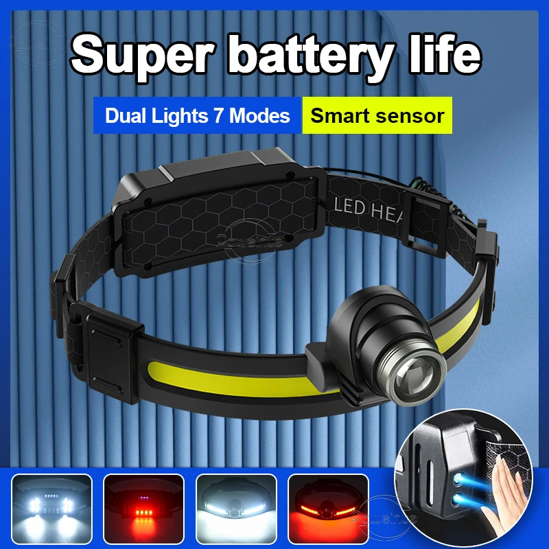 LED-Headlamp-Sensor-Headlight-With-Built-in-Battery-Head-Flashlight-USB ...
