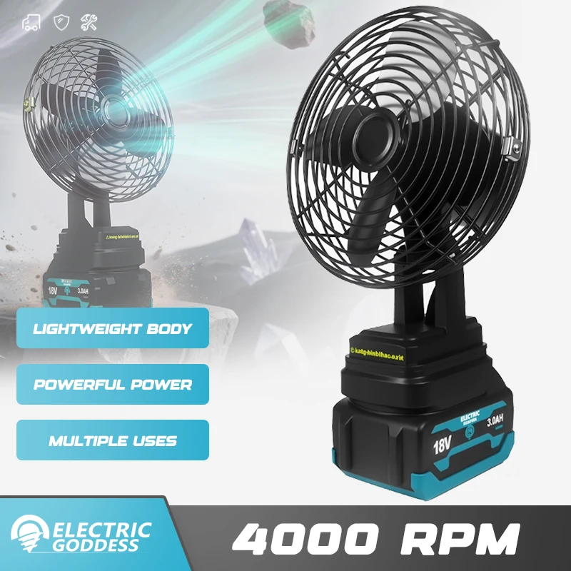 Electric Goddess 8 Inch 4000RPM Electric Fan Multiple Uses Powerful ...