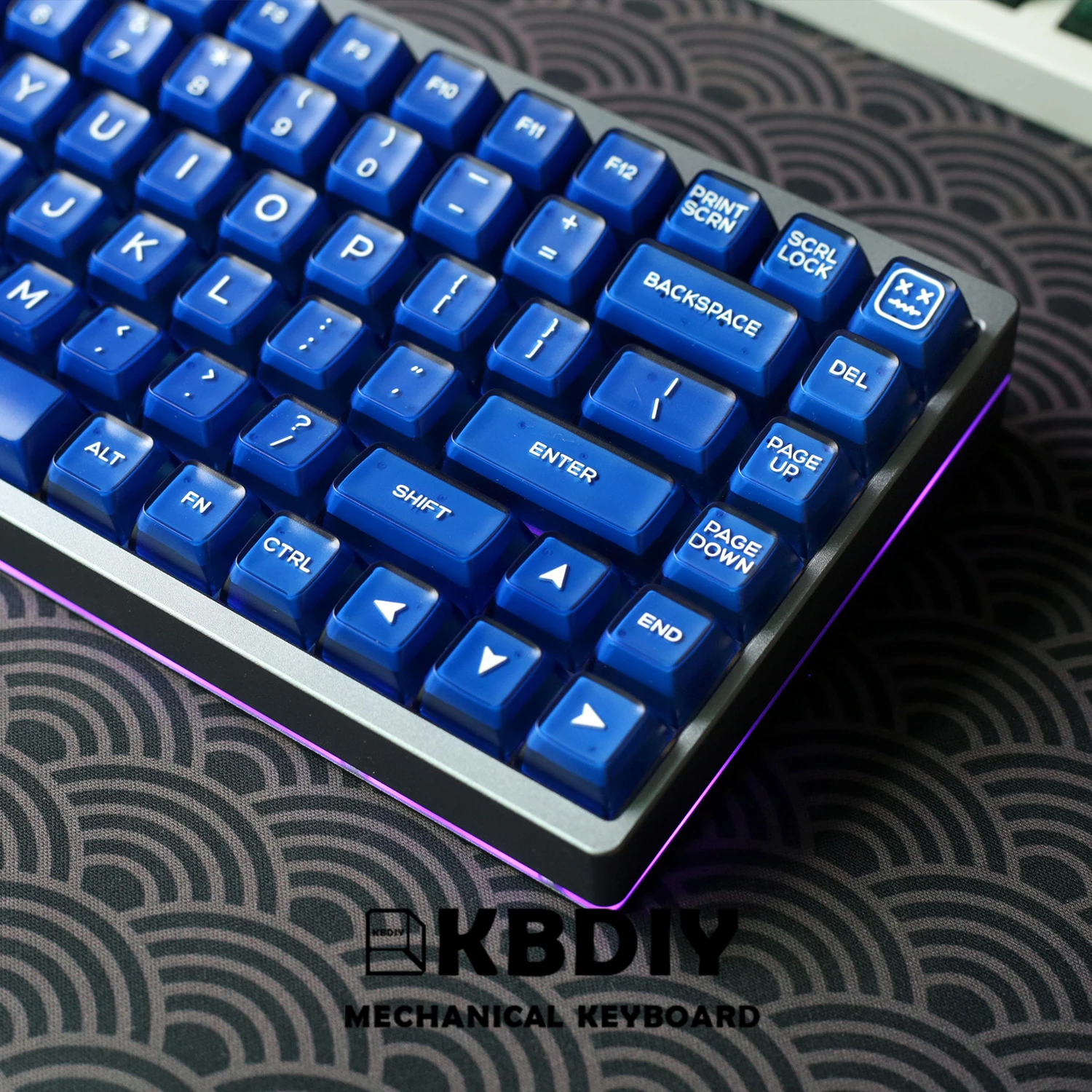 KBDiy-SA-Profile-Keycap-PBT-Double-Shot-Klein-Blue-Keycaps-for ...