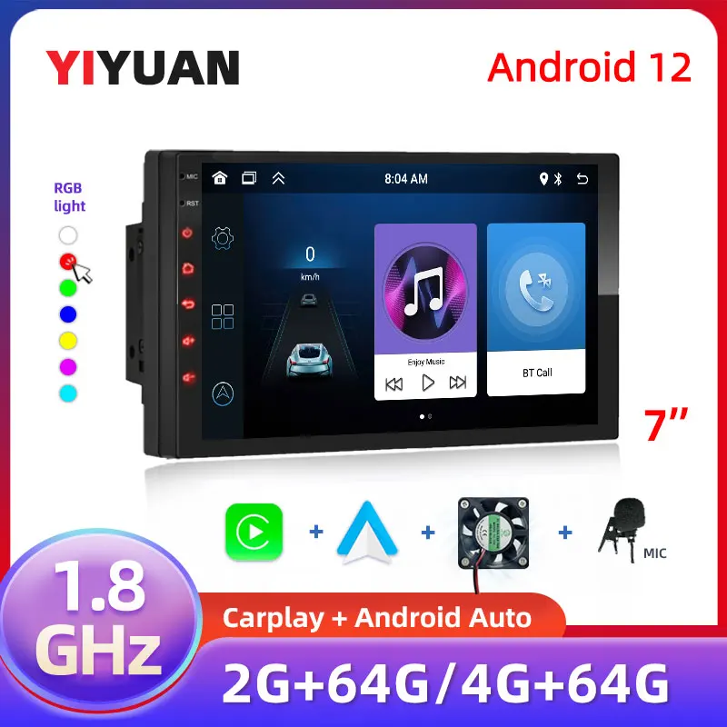 2Din-7-inch-Car-play-Android-Radio-Multimedia-CarPlay-Android-Auto ...