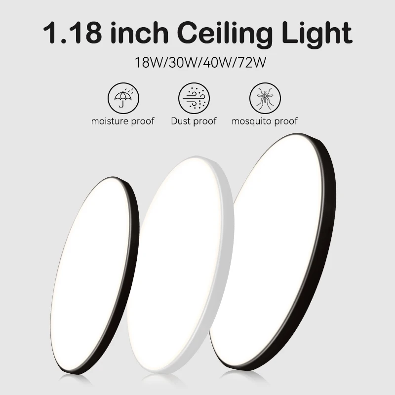 Decke-Lichter-Ultra-D-nne-LED-Decke-Lampen-Platz-Runde-Moderne-Panel ...