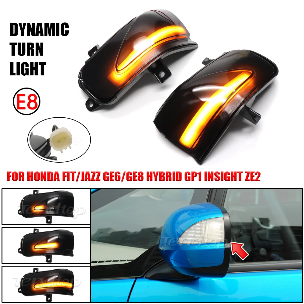 Dynamic-LED-Turn-Signal-Light-Arrow-Blinker-For-Honda-Fit-Jazz-GE ...
