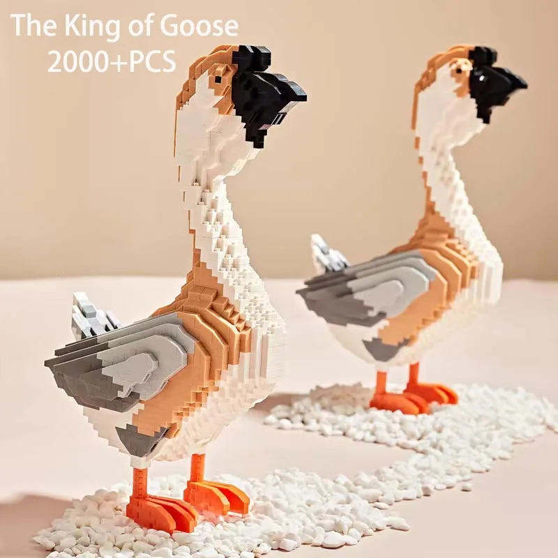 Bionic-Goose-Building-Blocks-Set-Creative-Animals-Model-Kit-Diy-Desktop ...