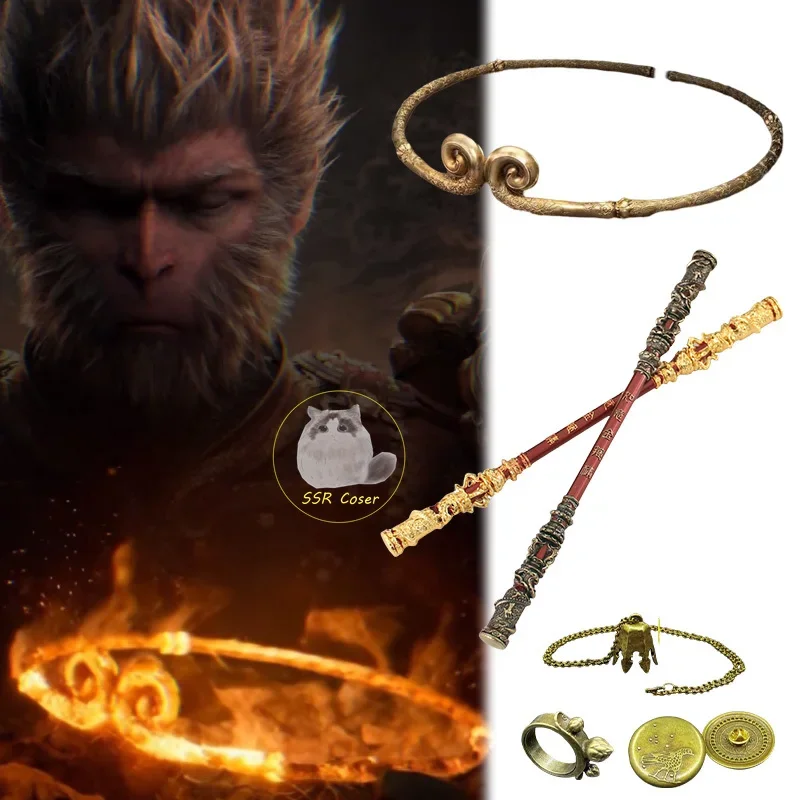 Game-Black-Myth-Wukong-Weapon-Gold-Band-The-Monkey-King-Headband-Sun ...
