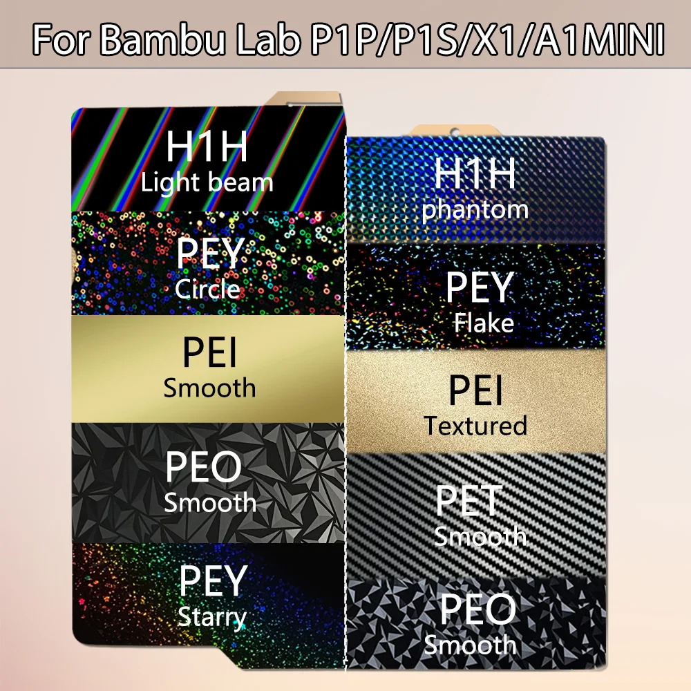 X1C-Build-Plate-H1H-For-Bambu-Lab-Smooth-Double-sided-PEY-PEO-PET-PEI ...