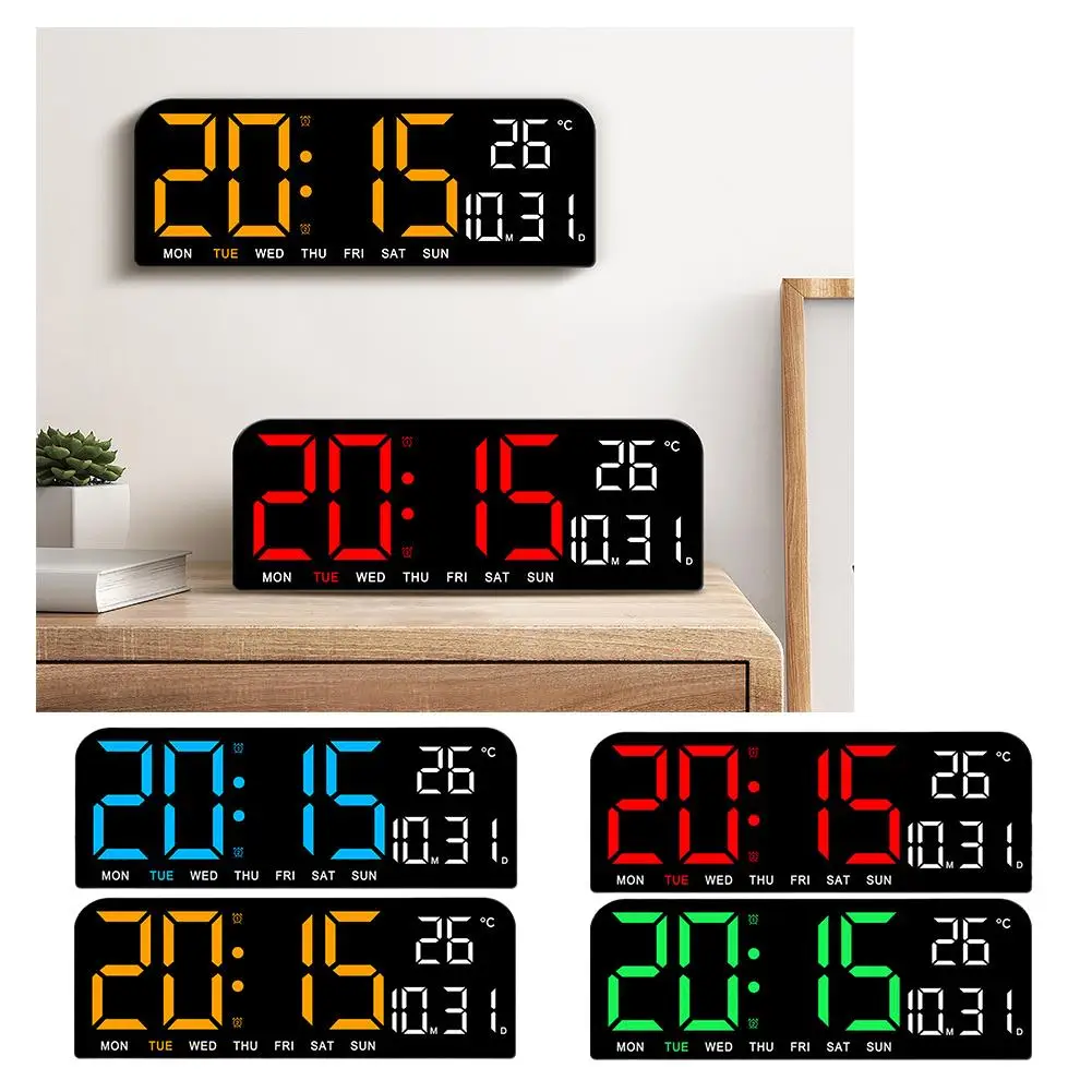 Large-Screen-Digital-Wall-Clock-Temperature-And-Date-Night-Timing ...