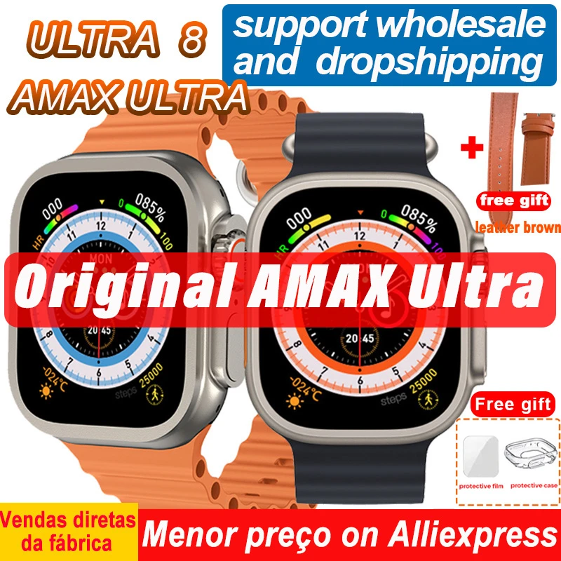 AMAX Ultra 2023 Series 8 Smart Watch 2.05 pollici 49mm NFC Bluetooth Call Sport bracciale ...