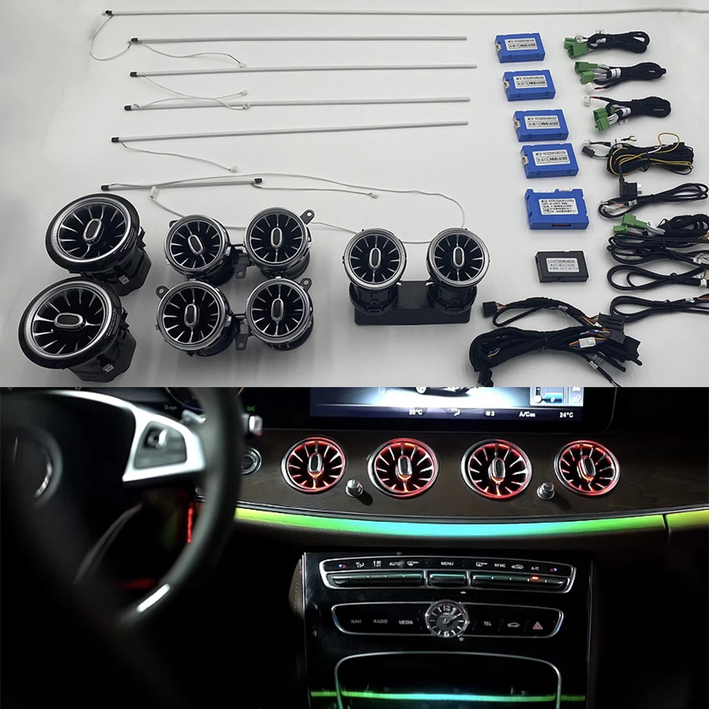 64-Colors-LED-Active-Ambience-Light-With-Welcome-Mode-For-Mercedes-Benz ...