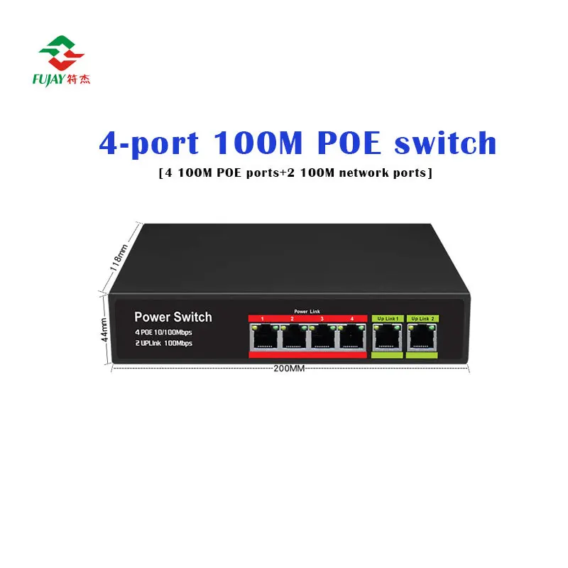 Ethernet-switch-4-port-poe-100-mbps-switch-managed-2-Port-RJ45-100Mbs ...