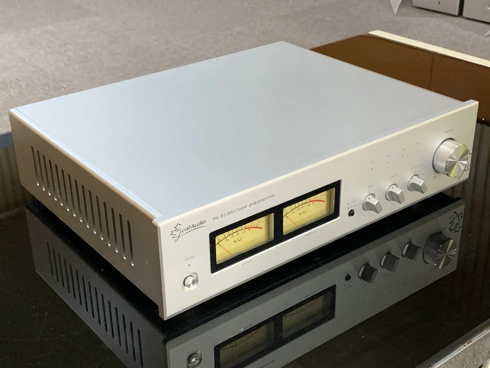 Latest Leaf Audio Pa-03 Mkⅱ Tube Preamplifier Arc Ls22 Dual Vu Meter ...