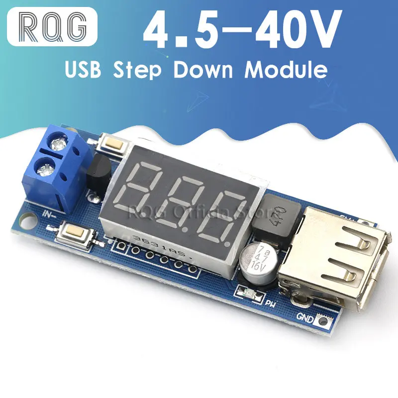 DC-DC-Step-Down-Module-Two-wire-Voltmeter-5-V-USB-Charger-or-Power ...