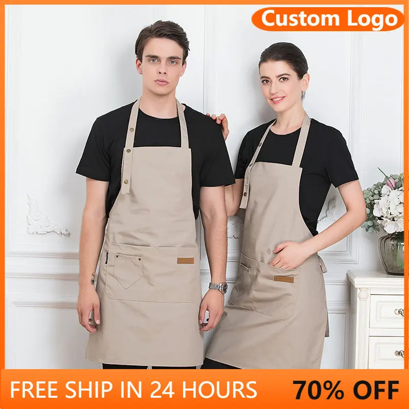 1PCS Cheaper Thin Kitchen Apron Chef Nordic Overol Delantal Woman Man ...