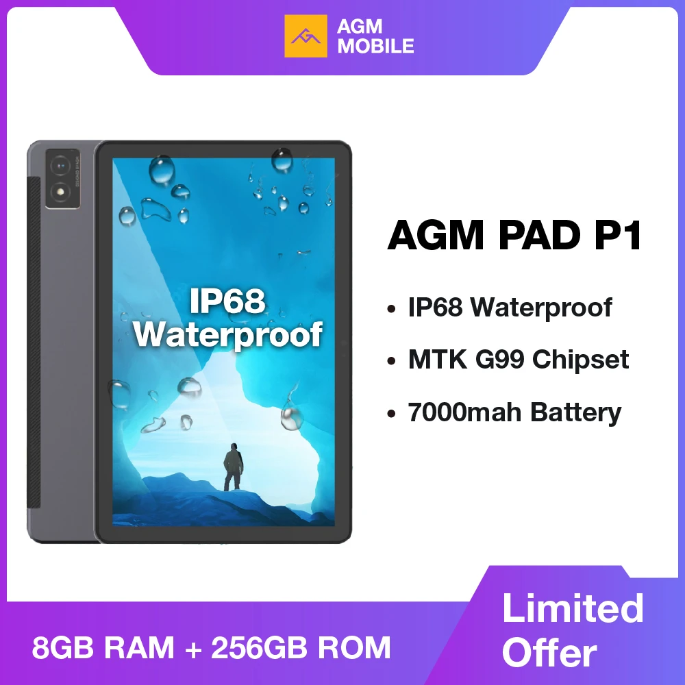 Tablet-AGM-PAD-P1-8GB-256GB-FHD-Display-7000-MAh-Battery-MTK-G99 ...