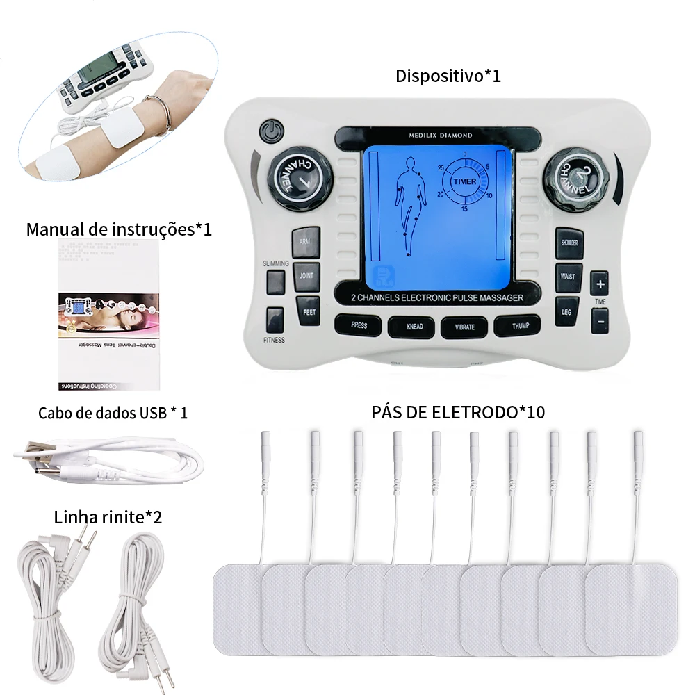 Electrostimulator Tens Unit RelaxMassager EMS Nerve Muscle Stimulator ...