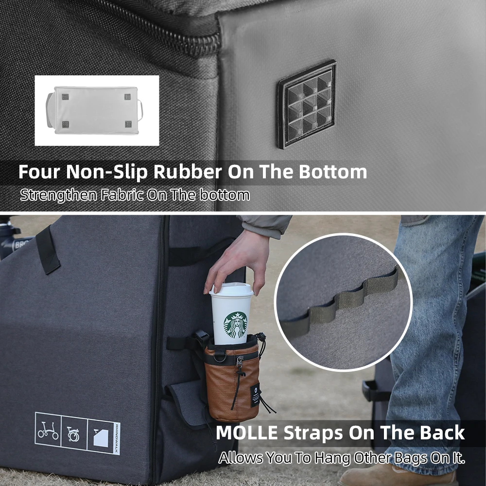 Rhinowalk RK71 Folding Bike Storage Box For Brompton Fit 20-22 Inch ...