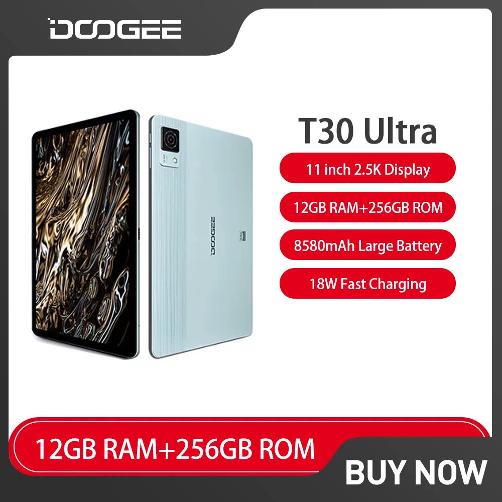 DOOGEE-T30-Ultra-Android-13-PC-Tablet-12GB-RAM-256GB-ROM-11-2-5K-Helio ...