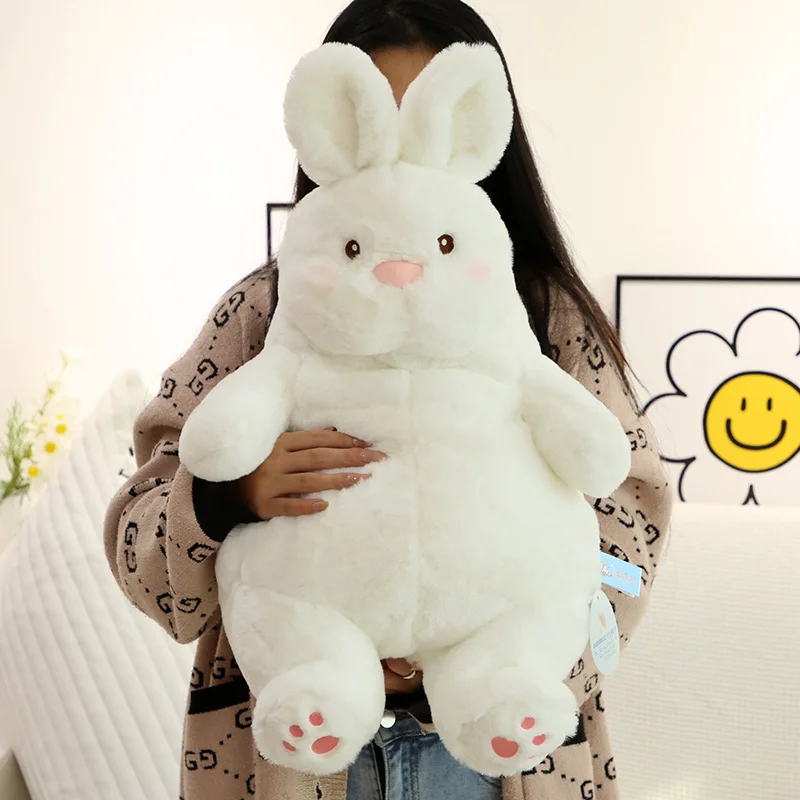Big-Stuffed-Lazy-Rabbit-Dolls-Soft-Plush-Cute-White-Bunny-Animal-Toys ...