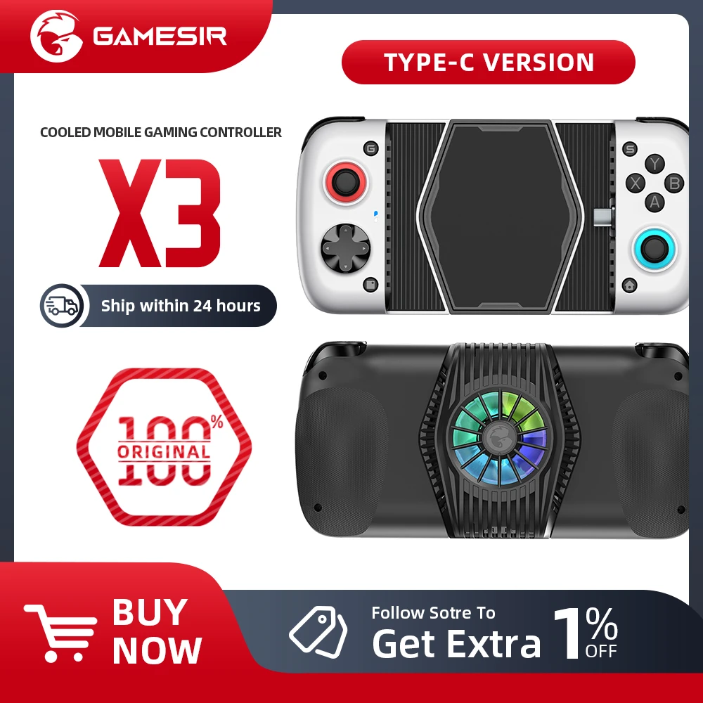 Gamesir X3 Type C Gamepad Mobile Phone Controller With Cooling Fan ...