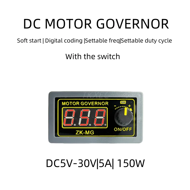 DC-5-30V-12v-24v-5A-DC-Motor-Controller-PWM-Adjustable-Speed-Digital ...