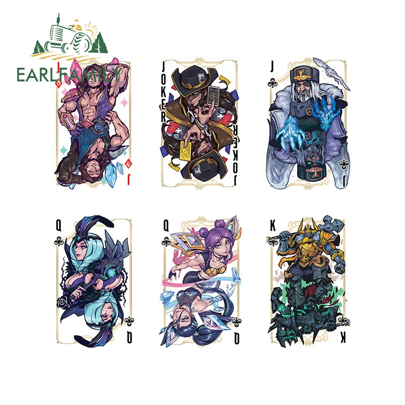 Earlfamily 13cm For League Of Legends Poker Kaisa Twisted Fate Syndra ...
