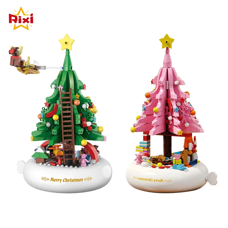 Building Blocks Christmas Gift | Lego Christmas Tree Music Box ...