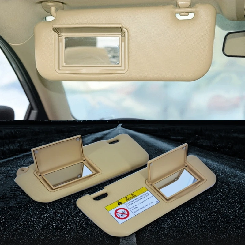 Panel de visera frontal para coche, espejo de maquillaje, lado del ...